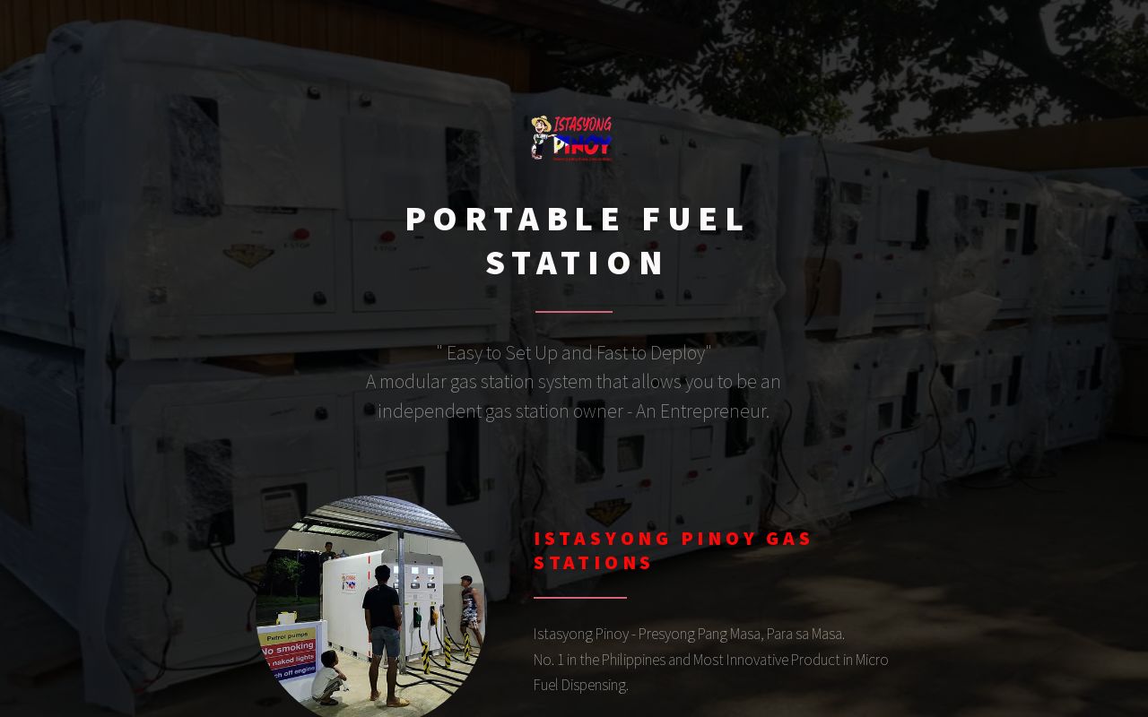 Istasyong Pinoy | Portable Fuel Station